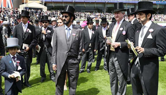 محمد بن راشد يشهد انتصارات فريق جودولفين بمهرجان رويال أسكوت