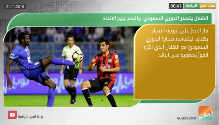 نشرة أخبار الرياضة الصباحية ليوم 21 نوفمبر