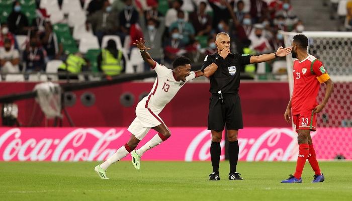 فيديو هدف قطر أمام عمان يثير أزمة في كأس العرب 2021