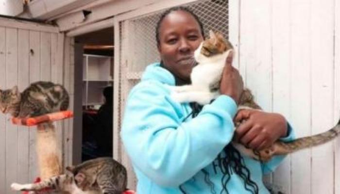 Kenya : une "femme chat" partage sa maison avec 600 animaux