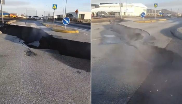 فيديو مرعب.. بركان يشق الأرض في مدينة أوروبية