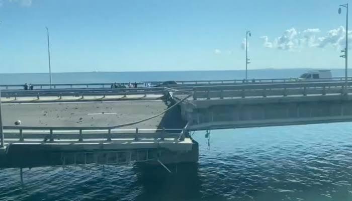 Ukraine : effondrement sur le pont de Kertch en Crimée (VIDÉO)