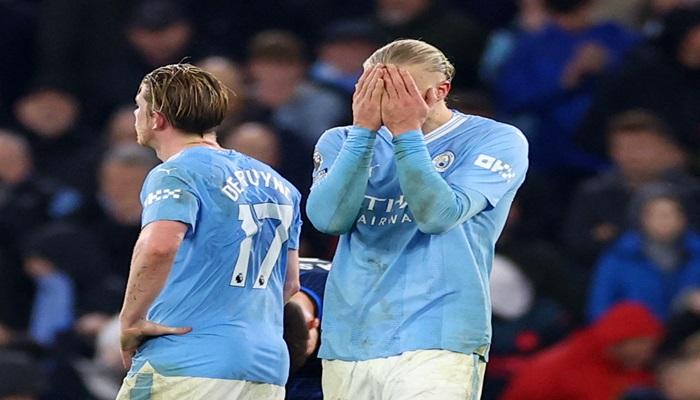 نحس هالاند أمام تشيلسي.. 4 صور ترصد مشاعر الحسرة