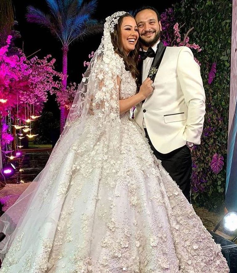 فيديو وصور زفاف هنادي مهنا وأحمد خالد صالح بحضور نجوم الفن