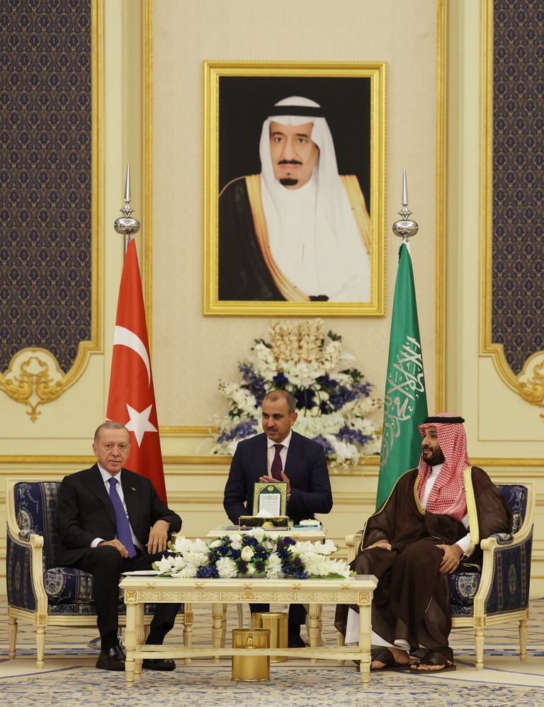 محمد بن سلمان وأردوغان مباحثات لتعزيز التعاون المشترك